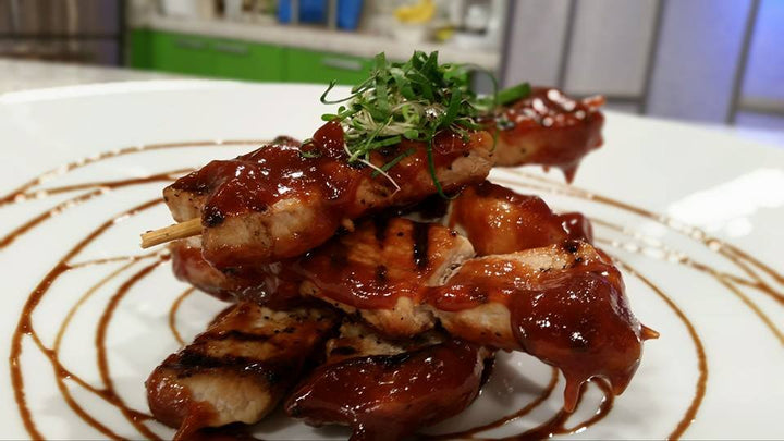 Pinchos de cerdo en salsa de guayaba – TIENDA EDGARDO NOEL